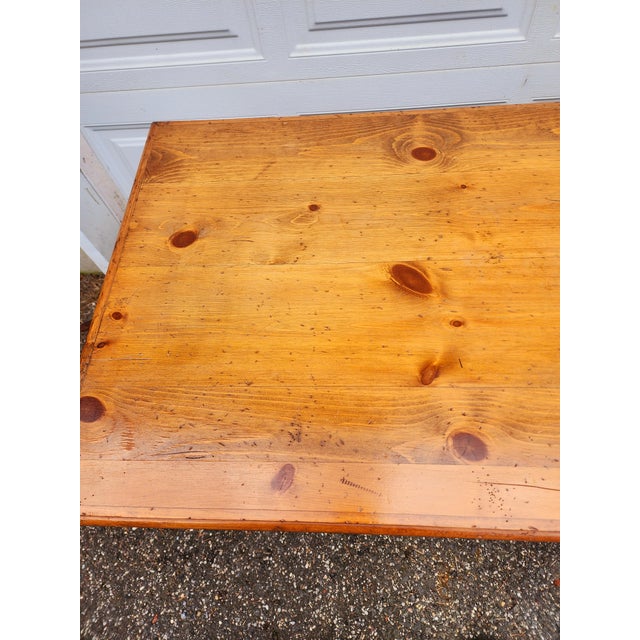 Two Drawer Pine Table | Chairish