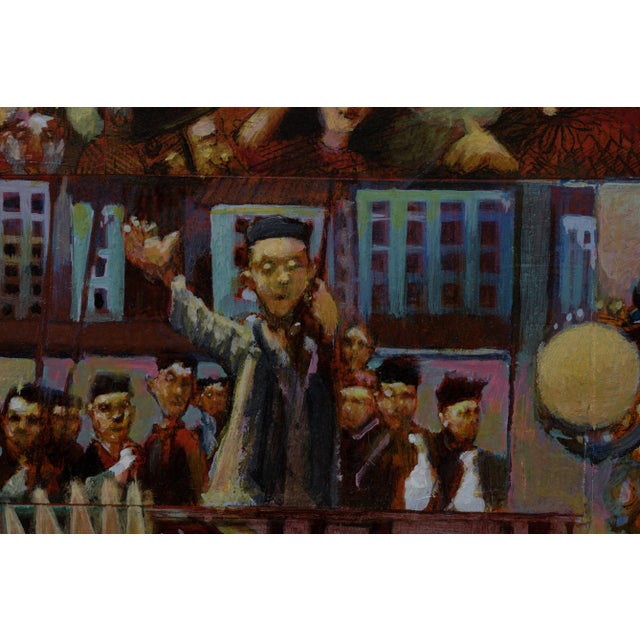 James Feeham "Tuscan Regatta" Painting Mixed Media Oil, Wax & Collage ...