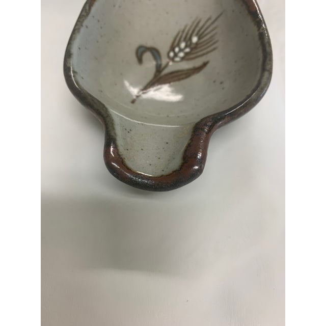 Vintage Ceramic Pottery Spoon Rest | Chairish