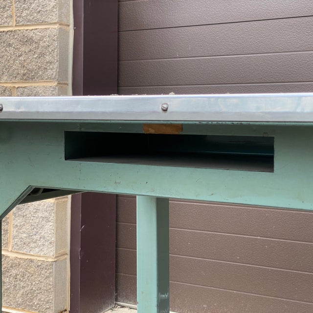 1950s Steel Industrial Usps Postal Mail Sorting Desk Workstation Table ...