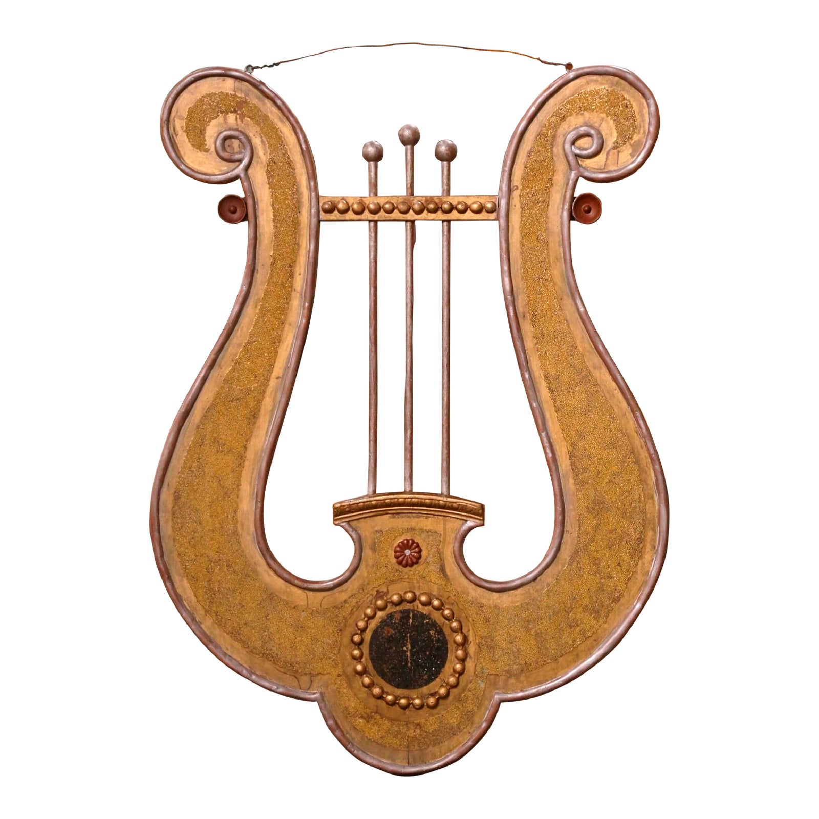 18th Century Italian Carved Giltwood, Silvered and Painted Decorative ...