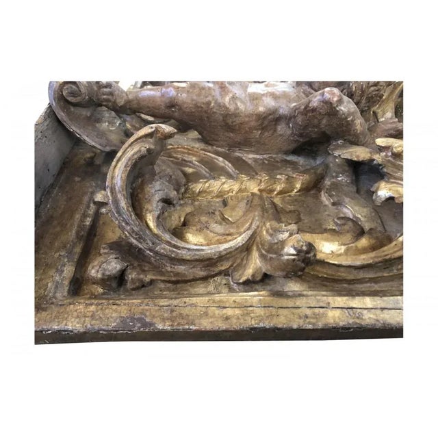 Gold Wood Carving - 17th Century French Wood Capital | Chairish