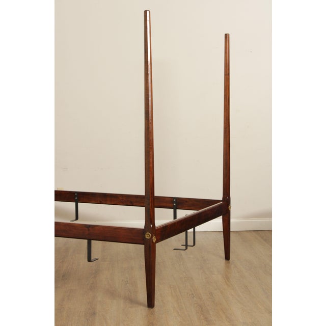 1980s Stephen Von Hohen Shaker Style Pine Queen Poster Bed | Chairish