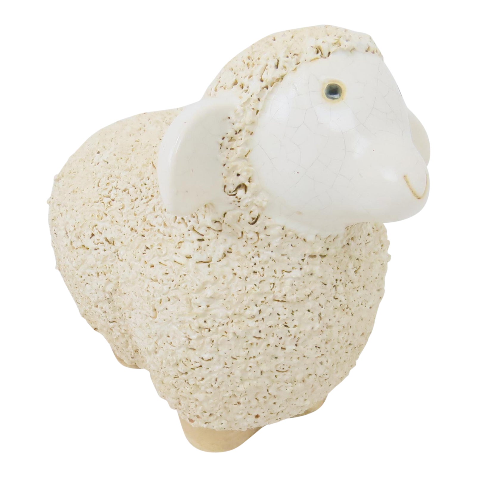 Vintage Woodlodge English Garden Glazed Ceramic Standing Sheep | Chairish