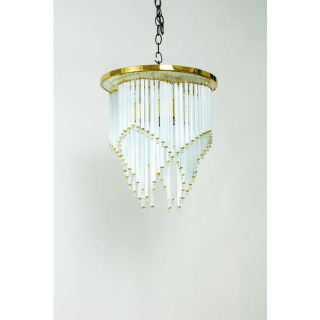 1980's Czech Crystal Waterfall Fixture | Chairish