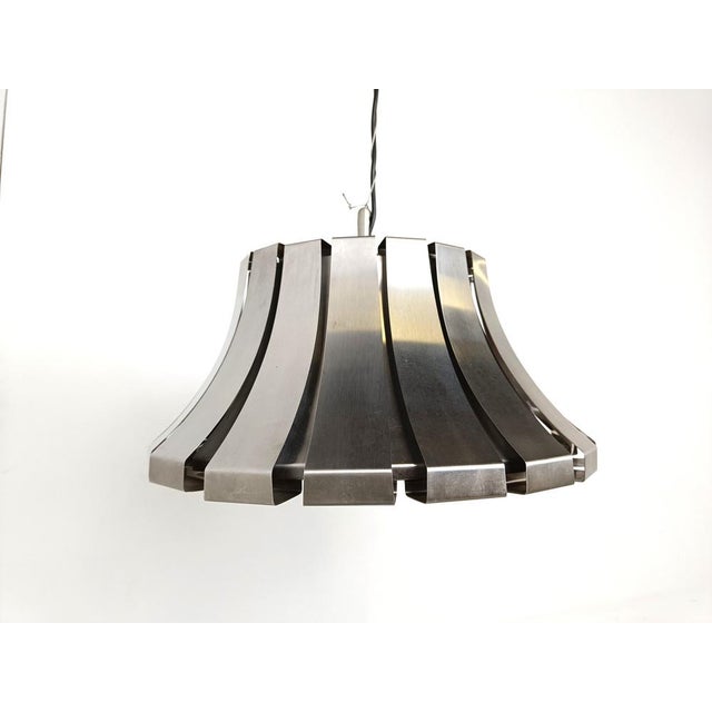 Mid-Century Steel Suspension Lamp by E. Martinelli for Martinelli Luce ...