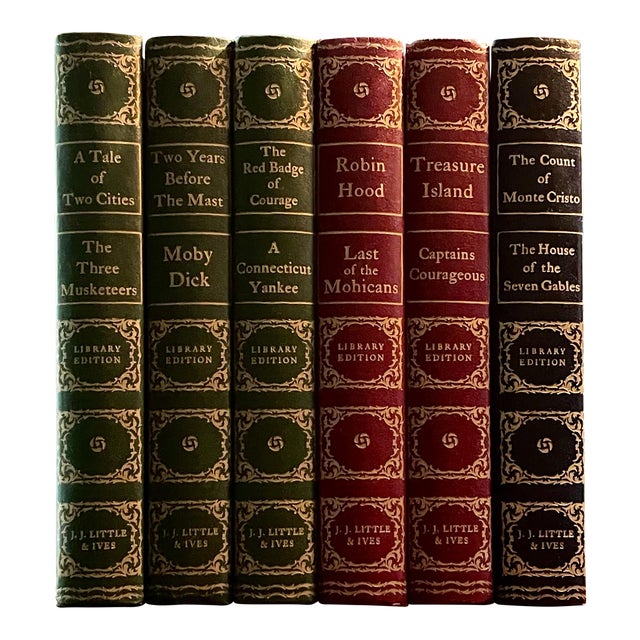 1940s Classics Library Edition Hardcover Books- Set of 6 | Chairish