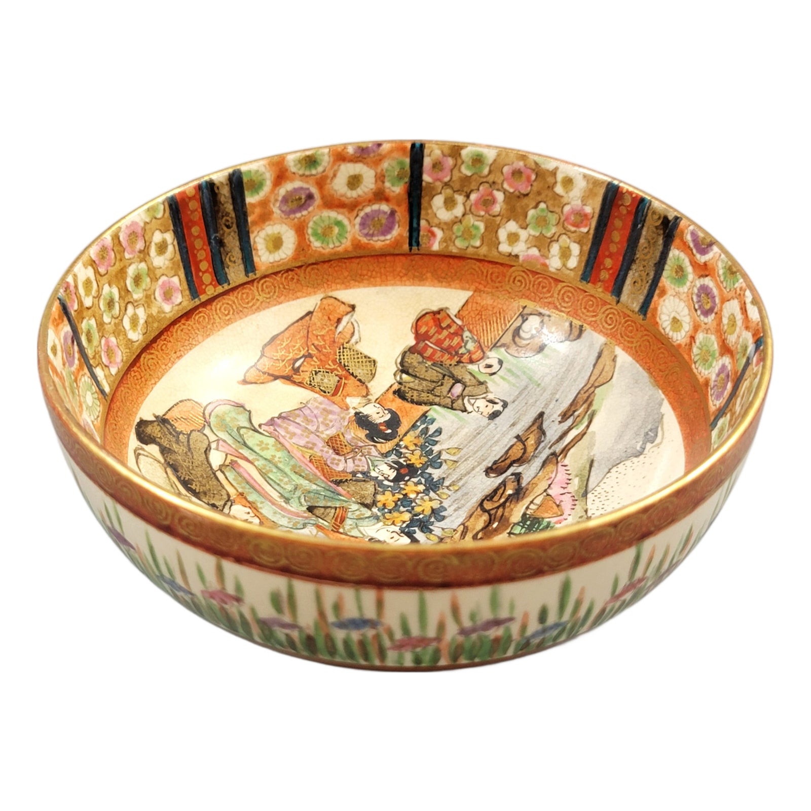 Antique Japanese Satsuma Bowl, 1890s | Chairish