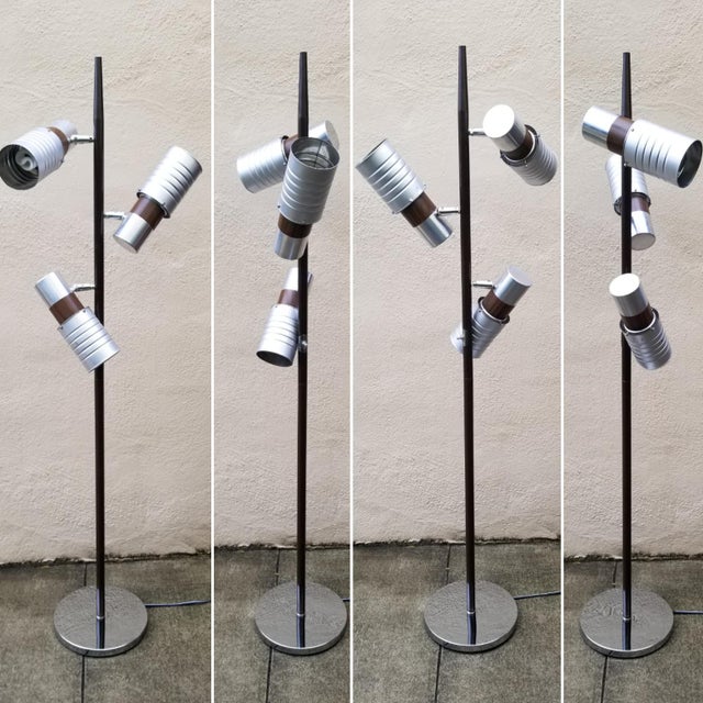 Mid-Century Modern Vintage Industrial 3 Light Can Lamp | Chairish
