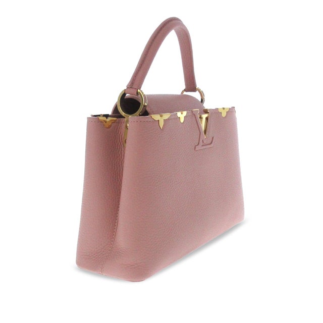 Louis Vuitton Taurillon Embellished Flower Crown Capucines Pm Satchel ...