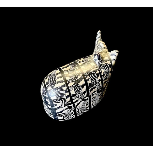 Mdi 20th Century Besmo Kenya Carved Stone Rhino Trinket Dish | Chairish