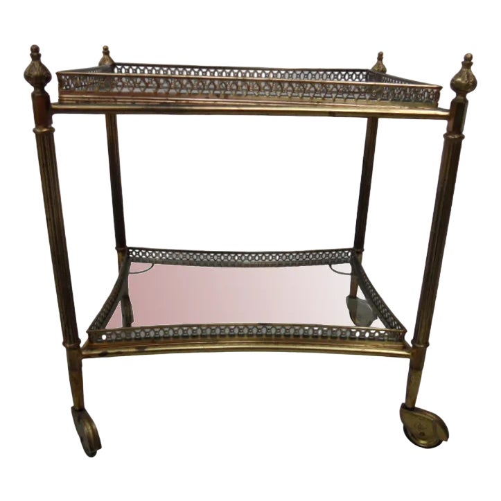Vintage Brass Trolley, 1960s | Chairish