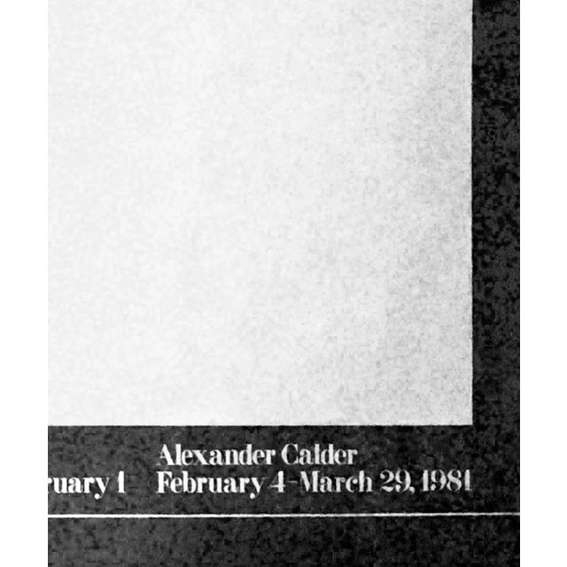 80s Vintage Rare Original Alexander Calder Exhibition Lithograph Poster ...