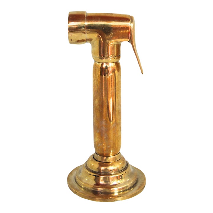 Solid Brass Kitchen Hand Sprayer, Unlacquered Brass Kitchen Sink Side ...