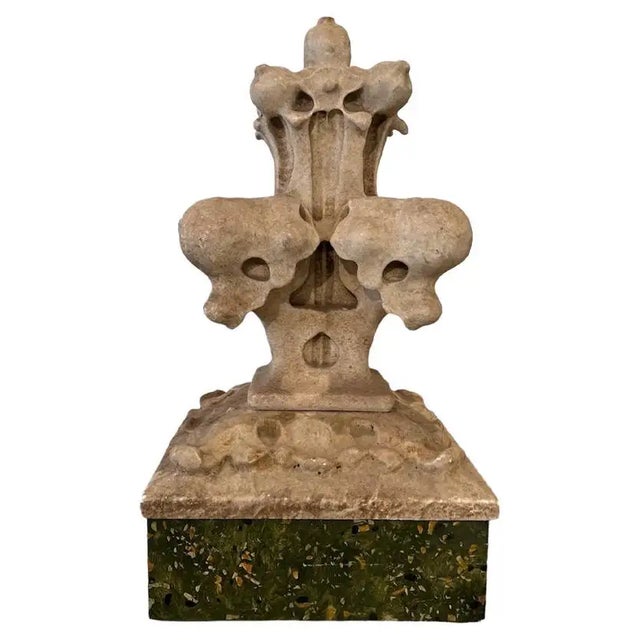 18th Century Gothic Stone Column Finial | Chairish