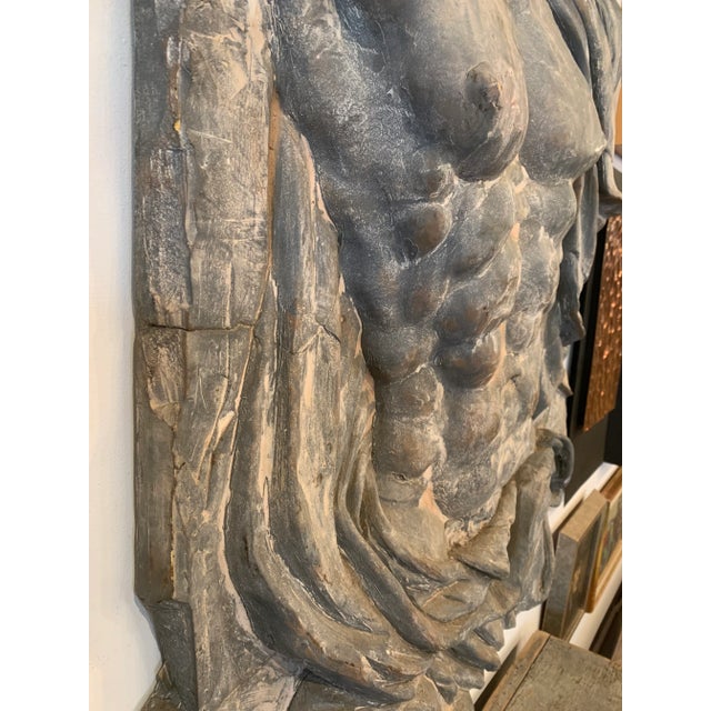 1970s Polymer Cast Wall Hanging of Muscular Torso & Pelvis | Chairish