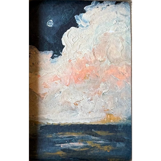 2024 Miniature Wellon Bridgers Oil Painting Seascape Coastal View at ...