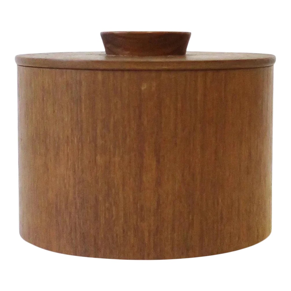 Scandinavian Modern Wood Box | Chairish