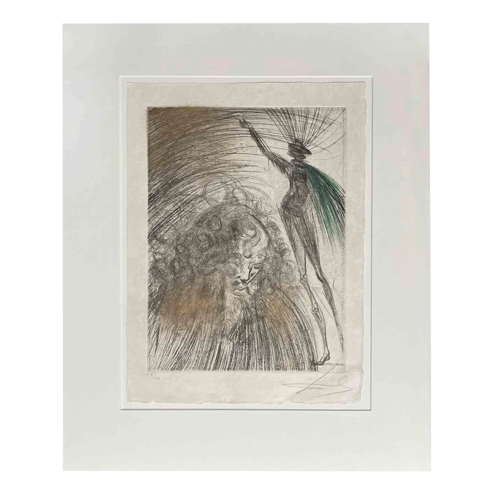 Salvador Dali, Vieux Faust (Old Faust), Etching, 1960s | Chairish