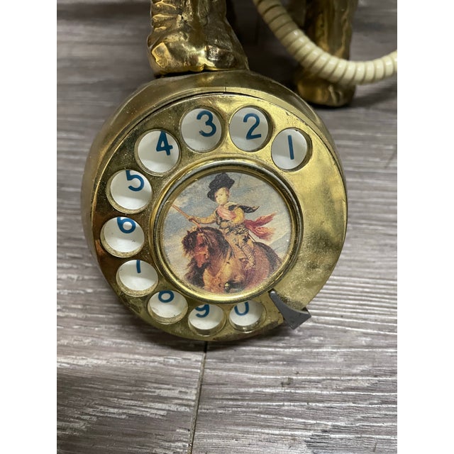 1960s Vintage Brass Elephant Phone | Chairish