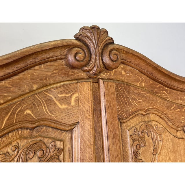 Vintage French Louis XVI Style Wardrobe in Oak | Chairish