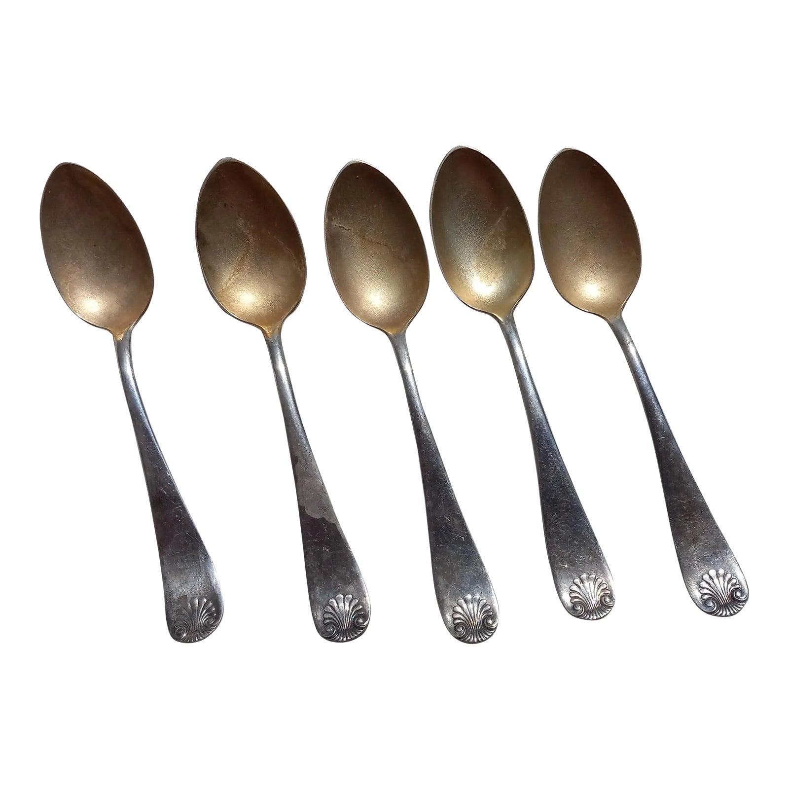 Late 19th Century A. F. Towle & Sons Sterling Shell Demitasse Spoons ...