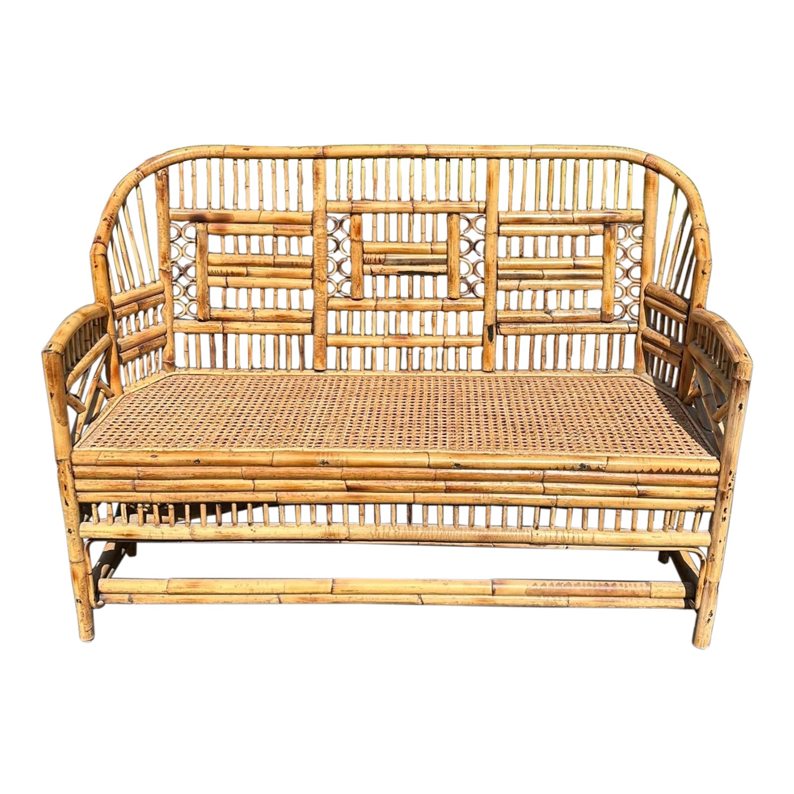 Vintage Brighton Pavillion Pagoda Bench | Chairish