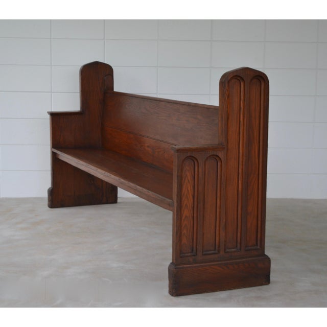 Early 20th Century Wooden Bench | Chairish
