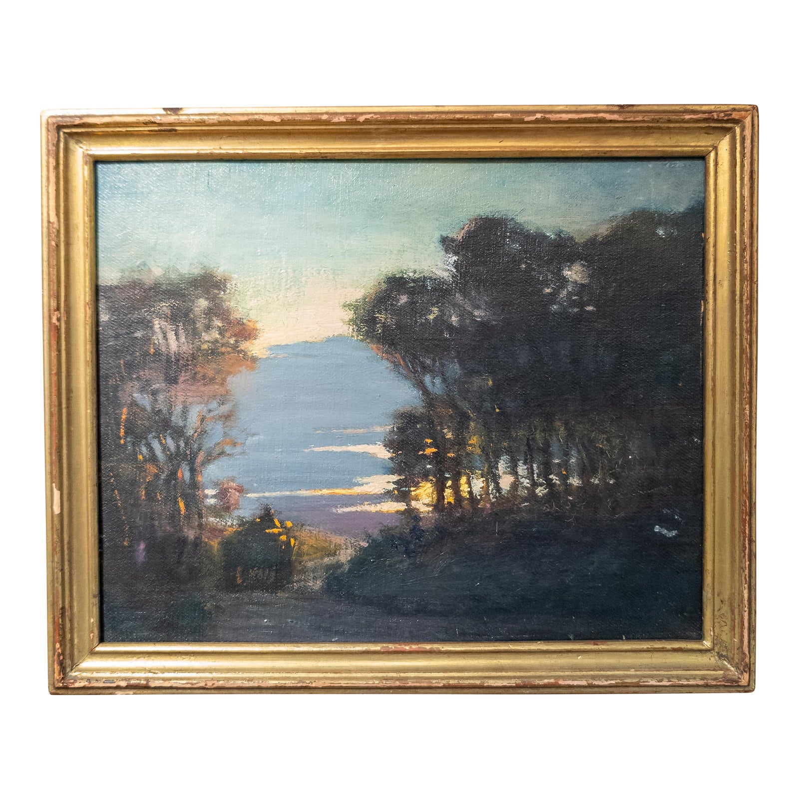 Early 20th Century American Impressionist Luminist Painting by Orlando ...