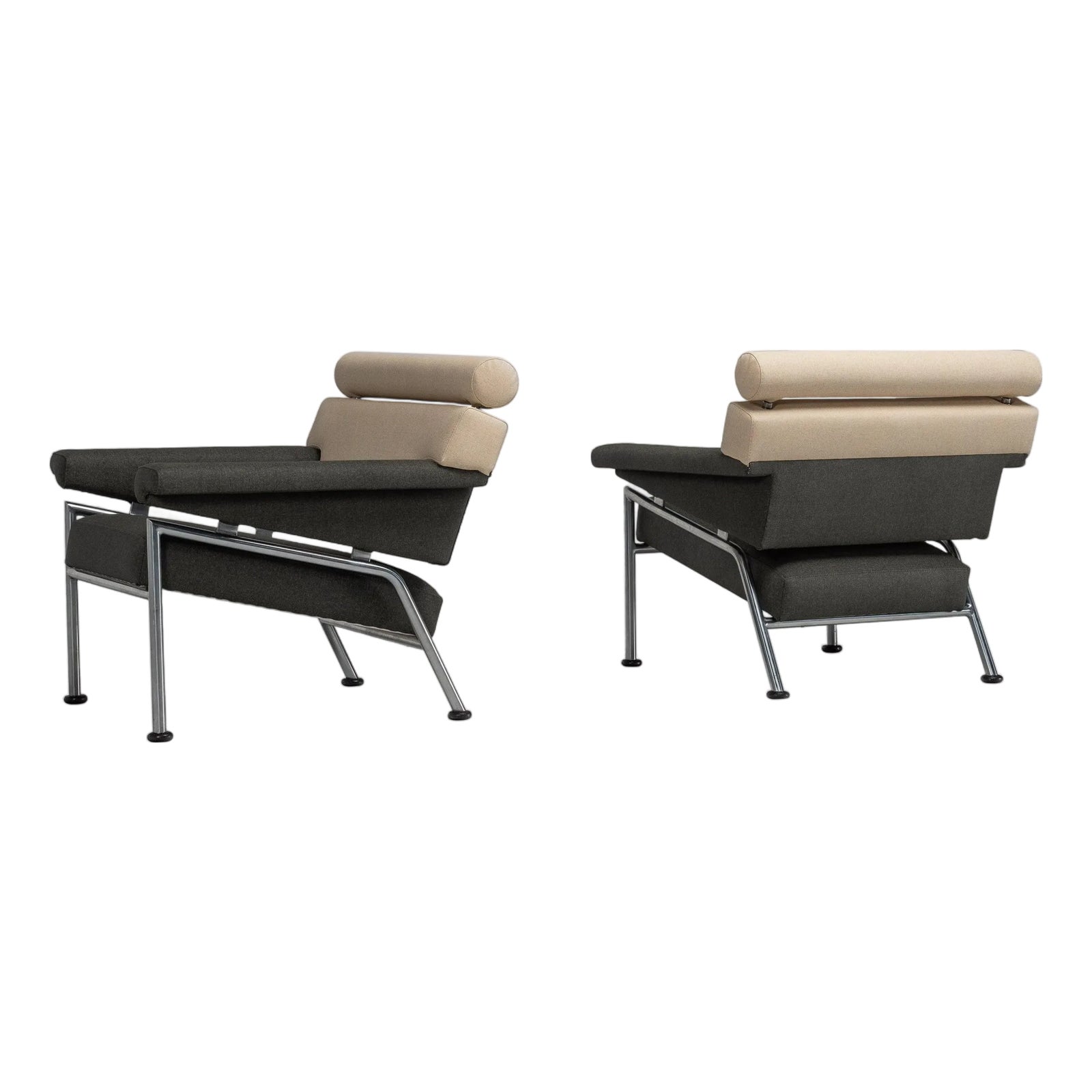 Easy Chairs by J.J.P Oud for Rotterdamse Spaarbank, Netherlands, 1960s ...