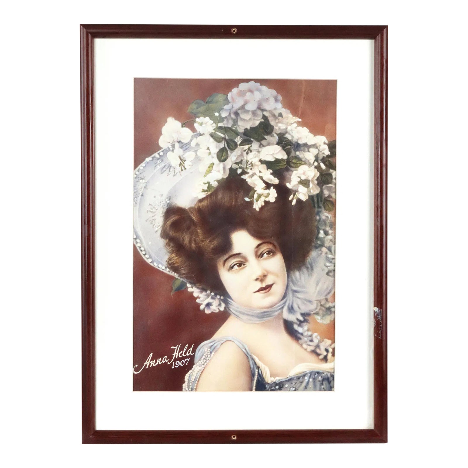 Framed 1907 Anna Held Print | Chairish