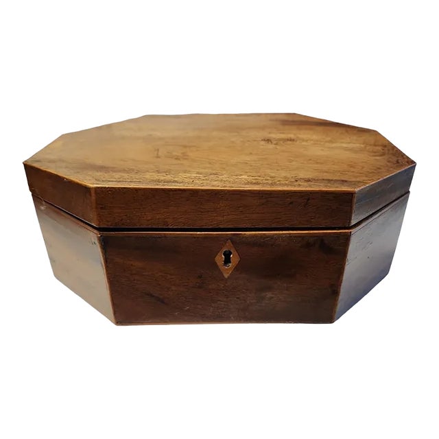 Early 1800s Georgian English Octagonal Work Box | Chairish