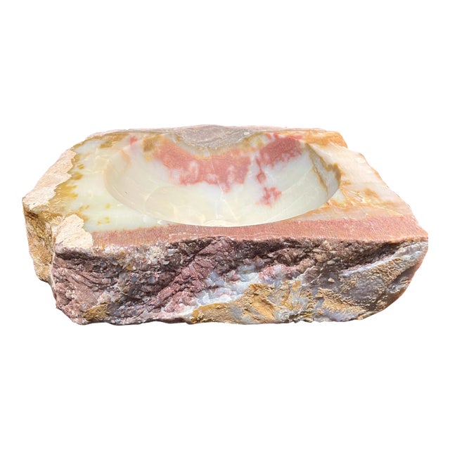 Carved Natural Quartz Stone Sink Basin | Chairish