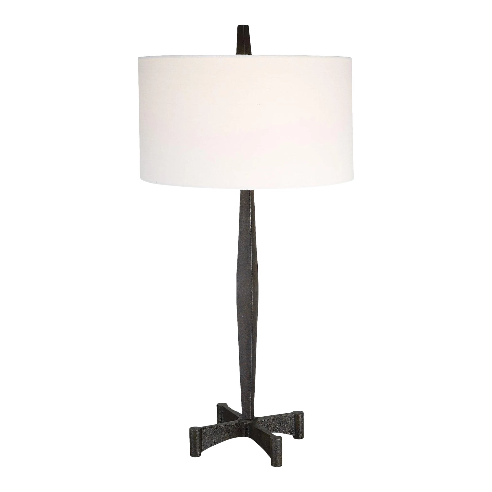 Counteract Rust Metal Table Lamp | Chairish