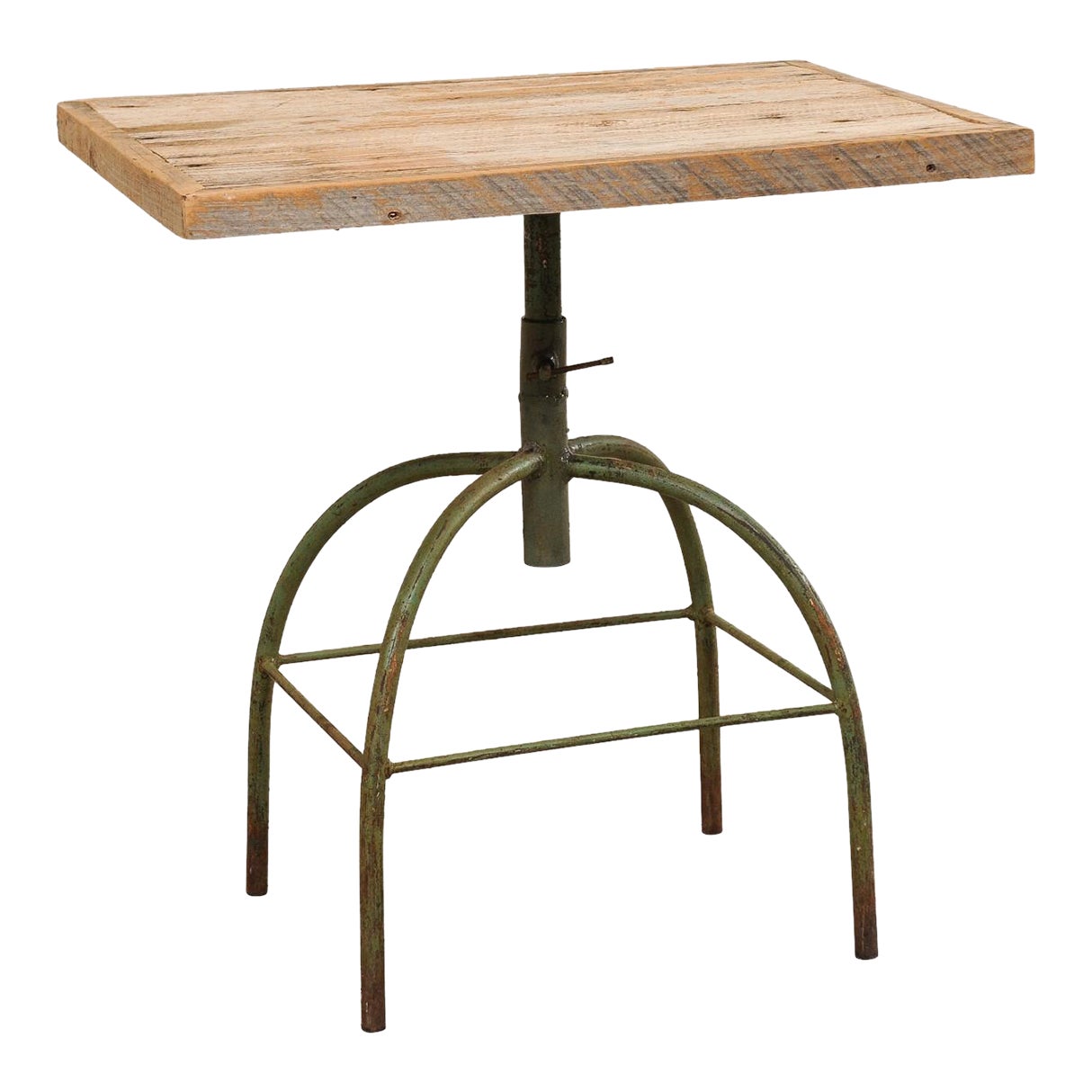 Mid 20th Century Vintage Industrial Style Side Table | Chairish