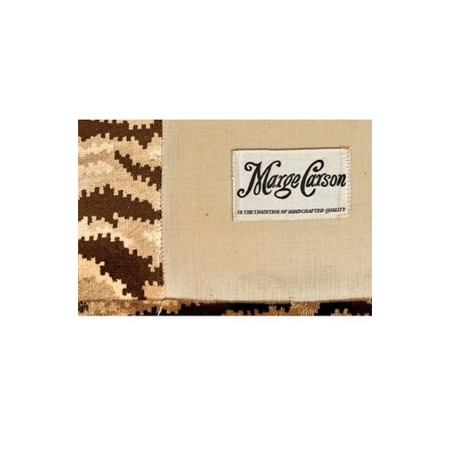 1960s Attributed to Marge Carson Post-Modern Tiger Chesterfield Sofa ...