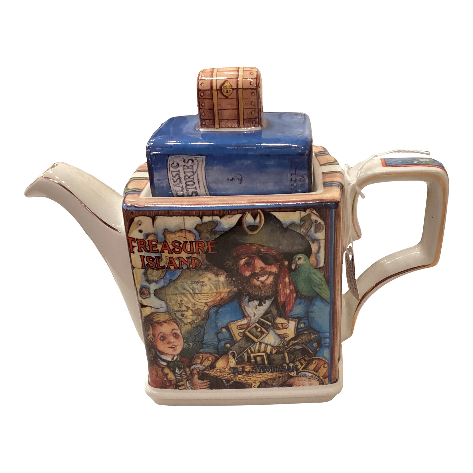 Vintage Treasure Island Tea Pot | Chairish