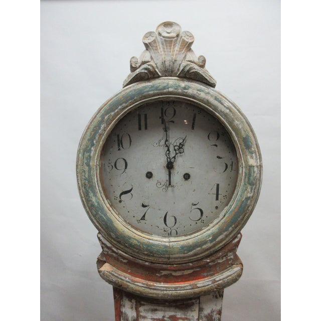 19th Century Contemporary Scandinavian Mora Gray Clock | Chairish