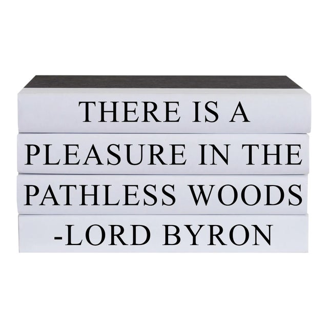 Pathless Woods Quote Book Stack- Set of 4 | Chairish