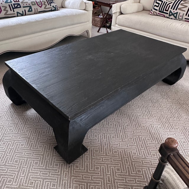Reclaimed Wood Oversized Opium Coffee Table | Chairish