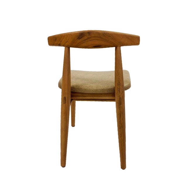 Indo Puri Dian Dining Chair With Faux Leather Seat | Chairish