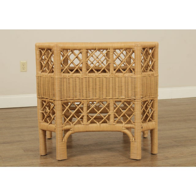 Vintage Asian Style Wicker Dining Table Base | Chairish