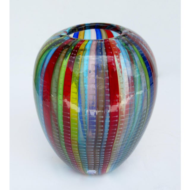 C.1970's Italian "Cenedese" Murano Signed, Large Hand-Blown Ovoid ...