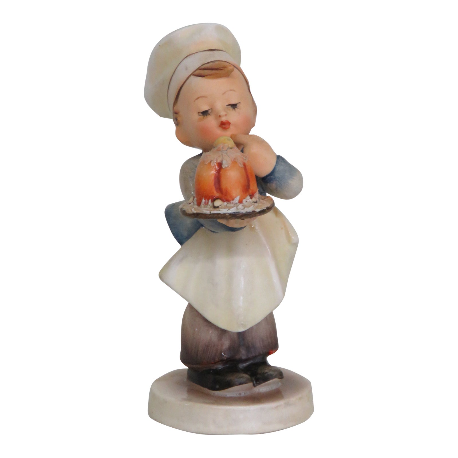 Hummel Goebel 128 Baker Boy W Germany Porcelain Figurine | Chairish