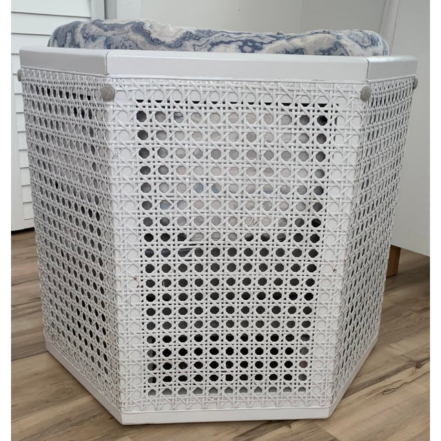 1970s Vintage Barrel Chair in Unique Octagon Shape | Chairish