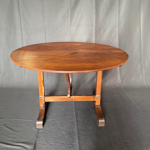 French Cherry 19th Century Vigneron or Tilt-Top Walnut 'Table De ...