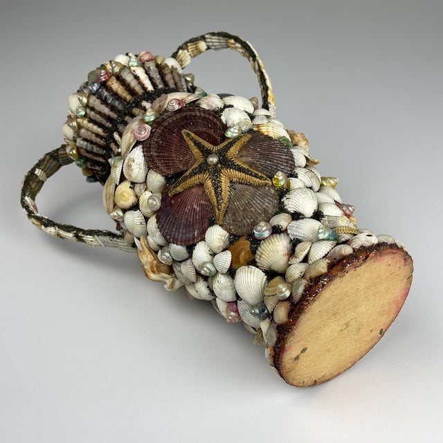 Vintage Vase in Shells, 1970s | Chairish