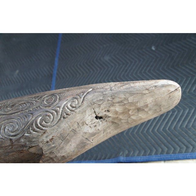 Late 20th Century Indonesian Carved Papua New Guinea Boat Model Dugout ...