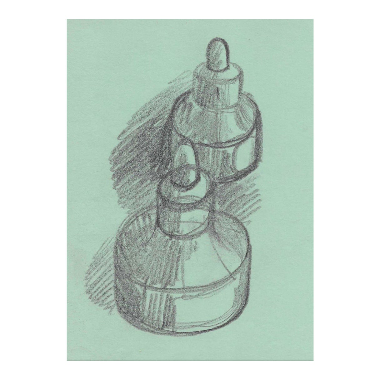 1970s James Bone Still Life of Ink Bottles | Chairish
