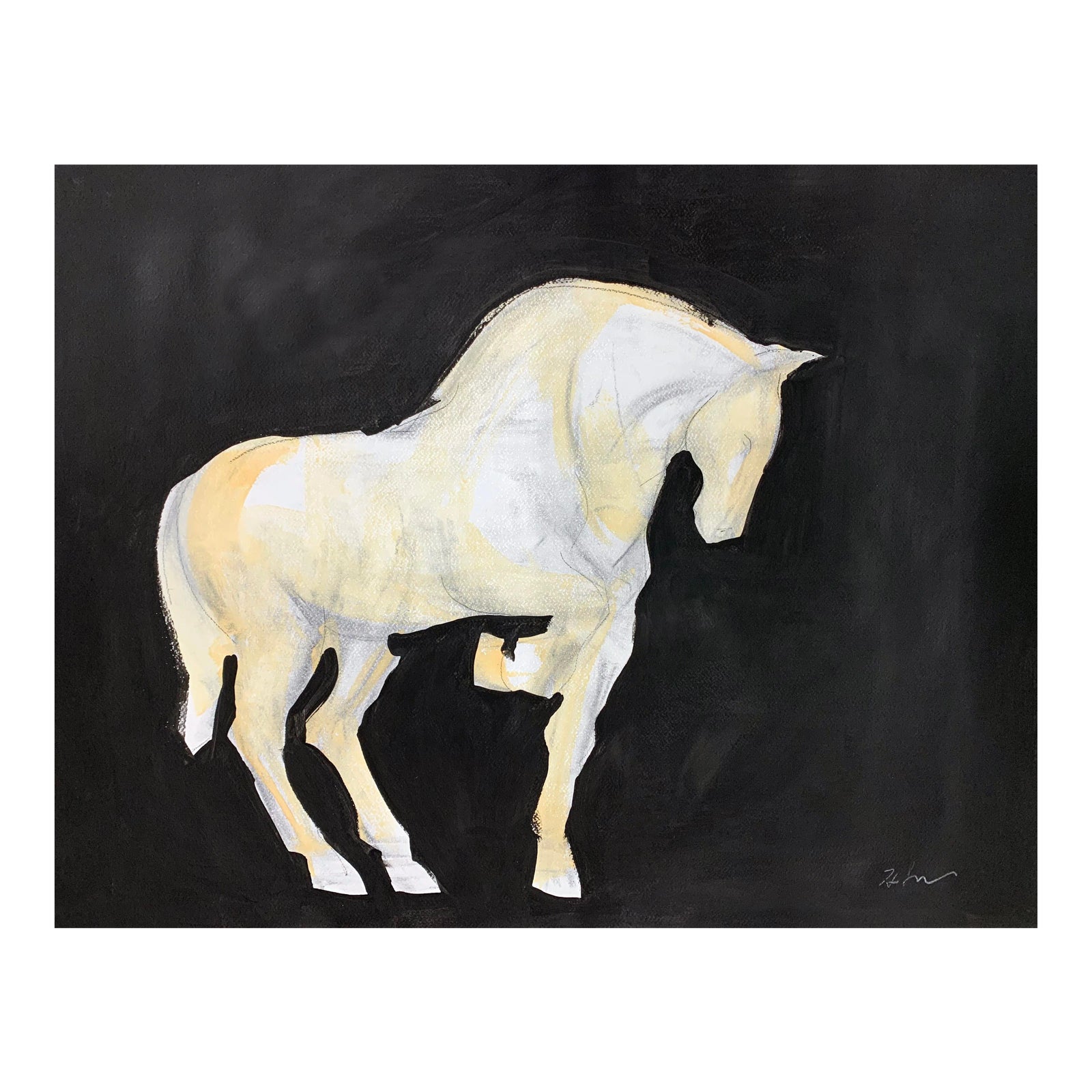 Tang Echo Ii, Work on Paper, Equestrian, Drawing | Chairish
